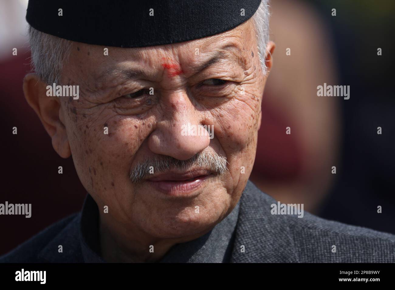 Kathmandu, NE, Nepal. 9th Mar, 2023. Nepal's presidential election candidate Subas Chandra ...
