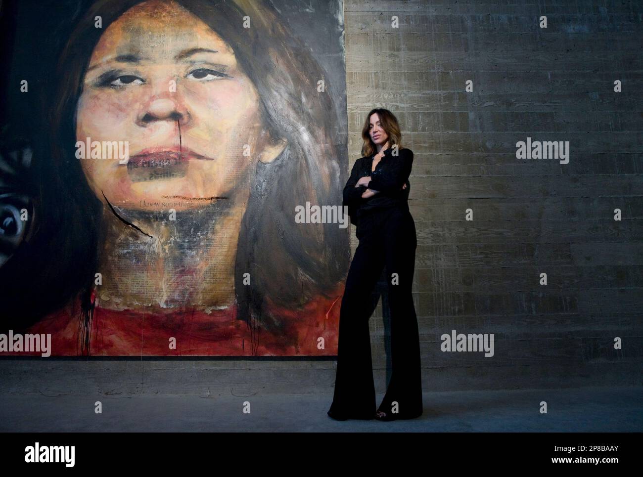 Vancouver artist Pamela Masik poses with "Mona", her first painting in ...