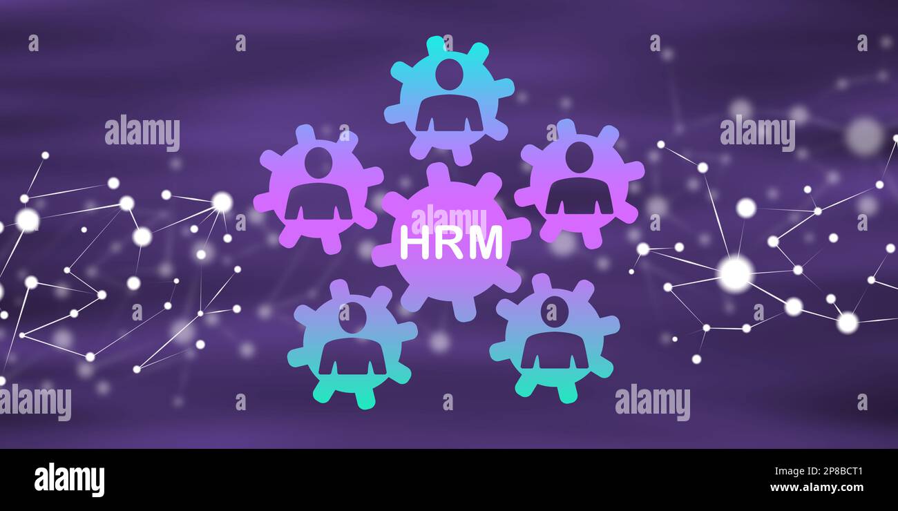 Illustration of a hrm concept Stock Photo - Alamy