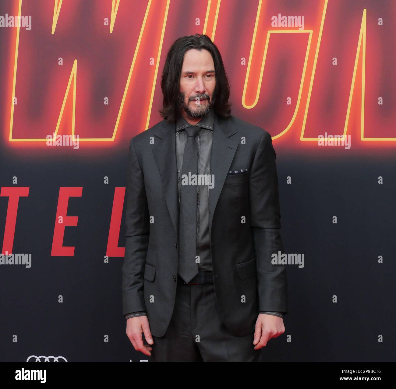 Berlin, Germany. 08th Mar, 2023. Keanu Reeves comes to the German premiere of the film "John ...