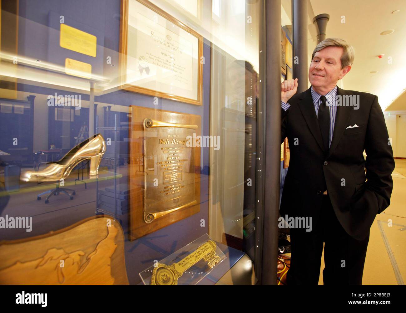 Founding executive director, Richard Benefield looks over the entryway ...