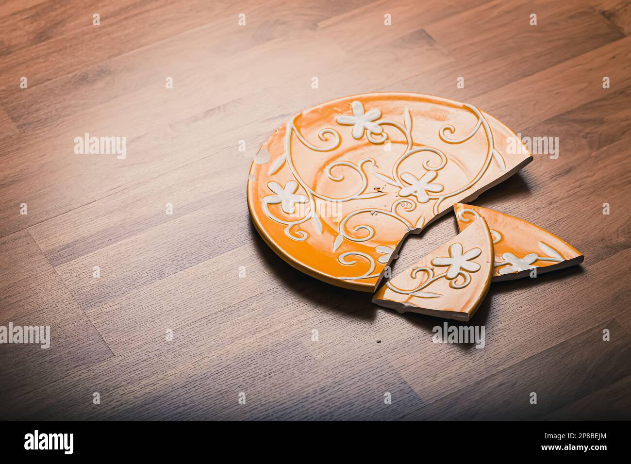 Broken glass on the floor kitchen hi-res stock photography and images ...