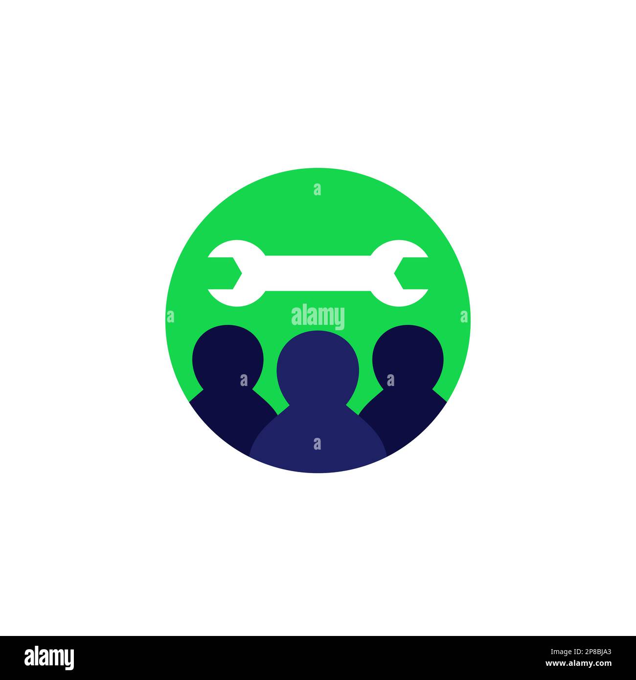 repair team vector round icon Stock Vector Image & Art - Alamy