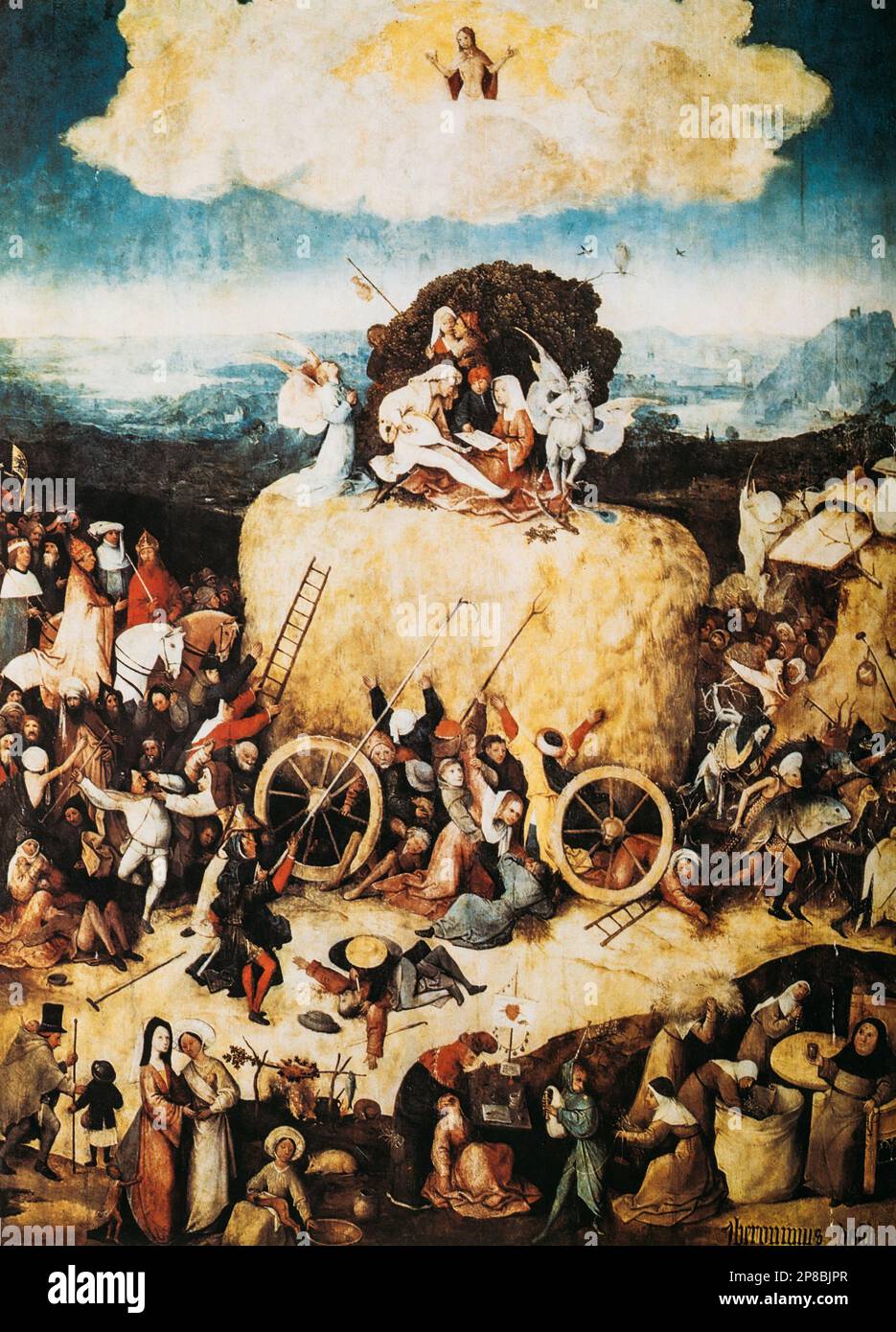 Hieronymus Bosch, The Haywain Triptych. Bosch Was Dutch-netherlandish Painter. His Work Mainly ...
