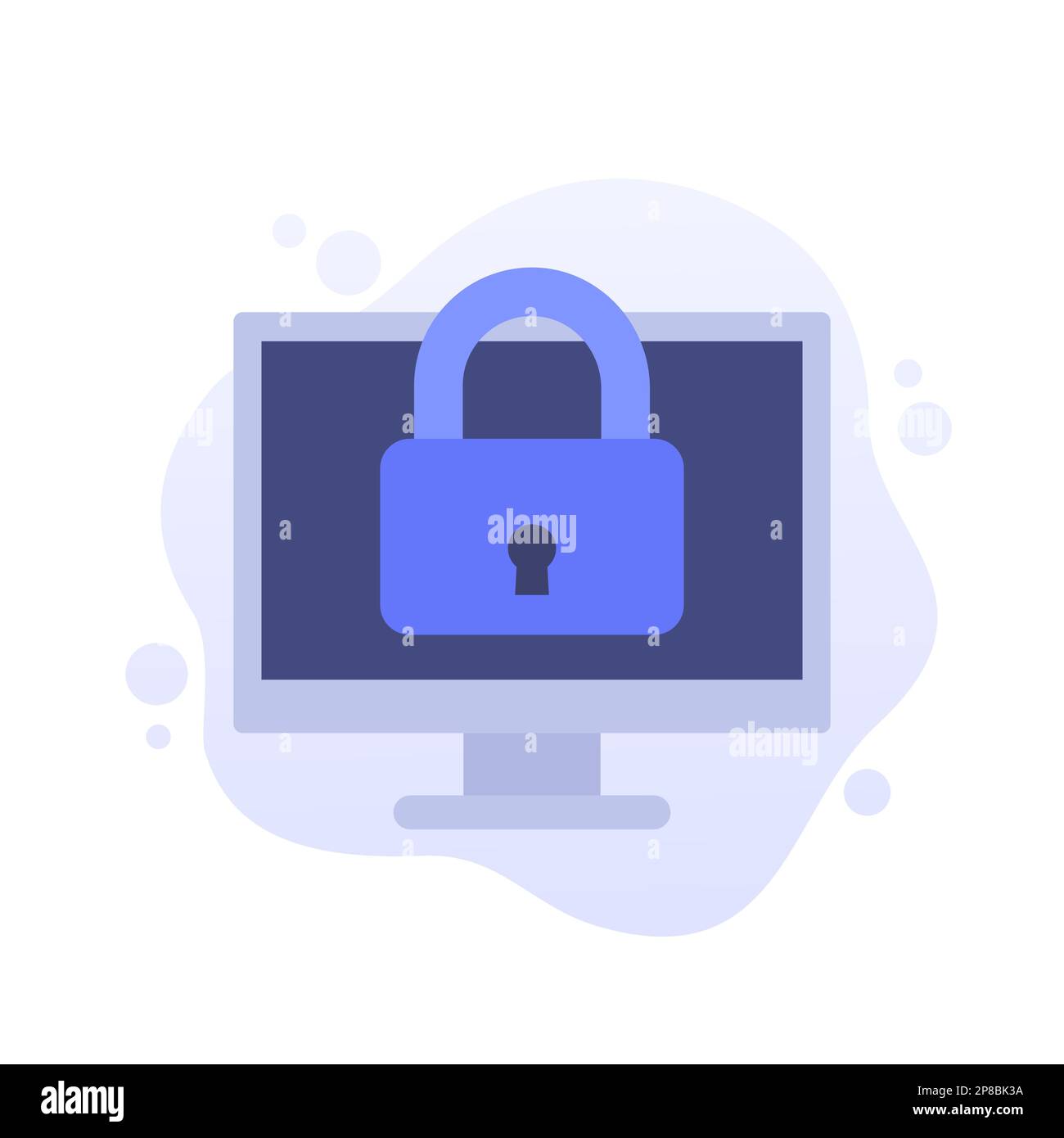 TV and lock vector illustration Stock Vector Image & Art - Alamy