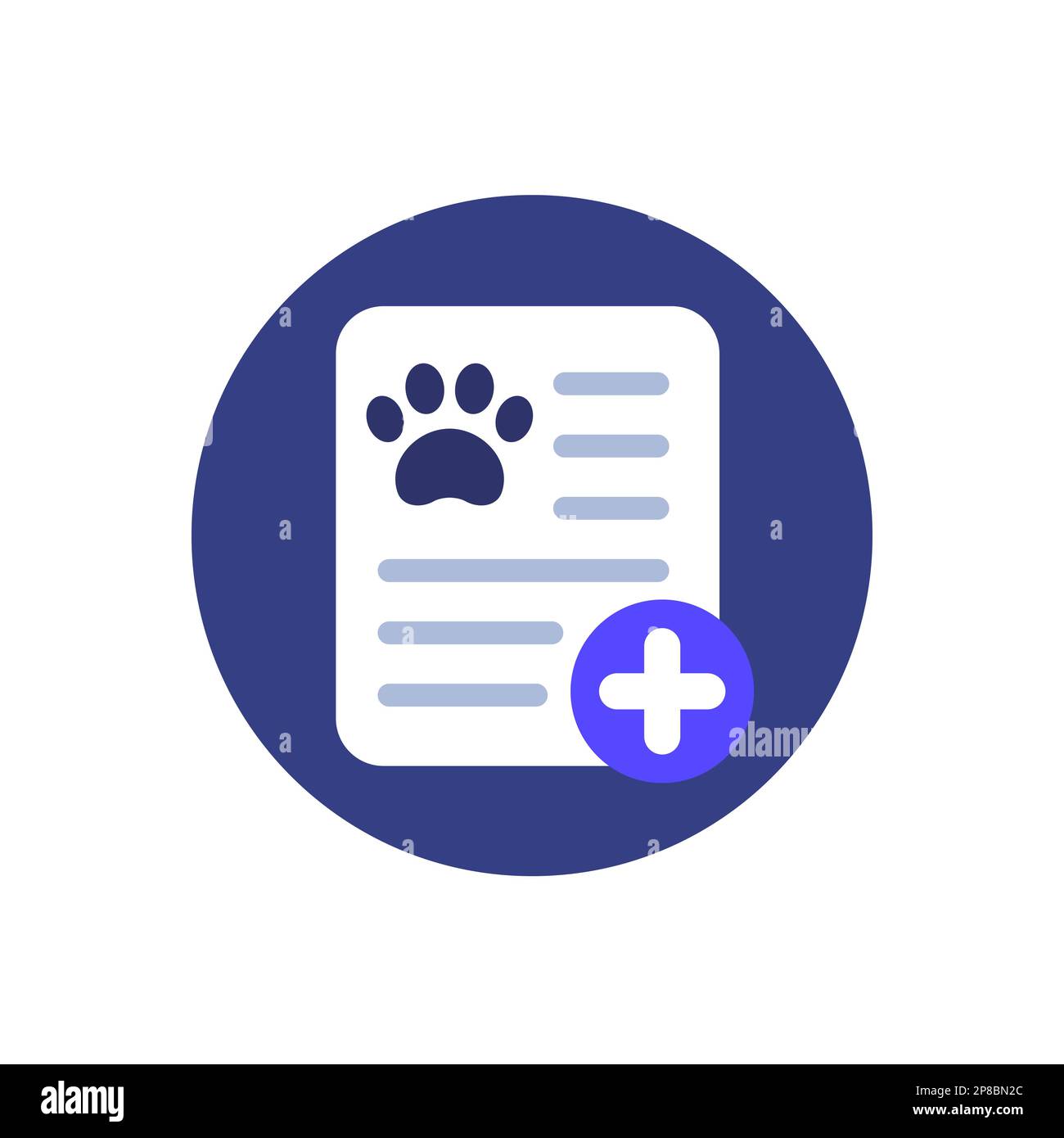 pet medical report icon, flat vector Stock Vector Image & Art - Alamy