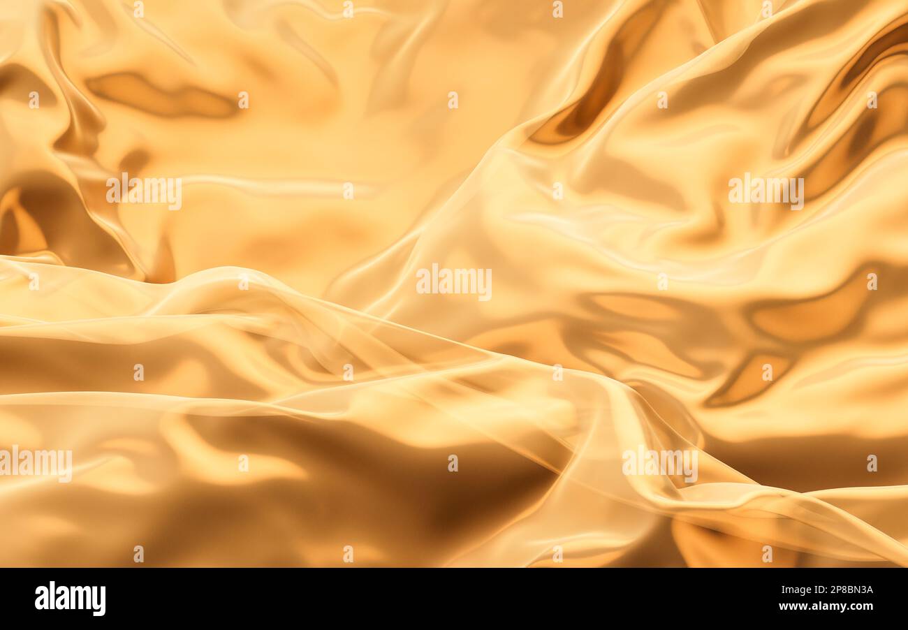 Smooth wave cloth background, 3d rendering. Digital drawing Stock Photo ...