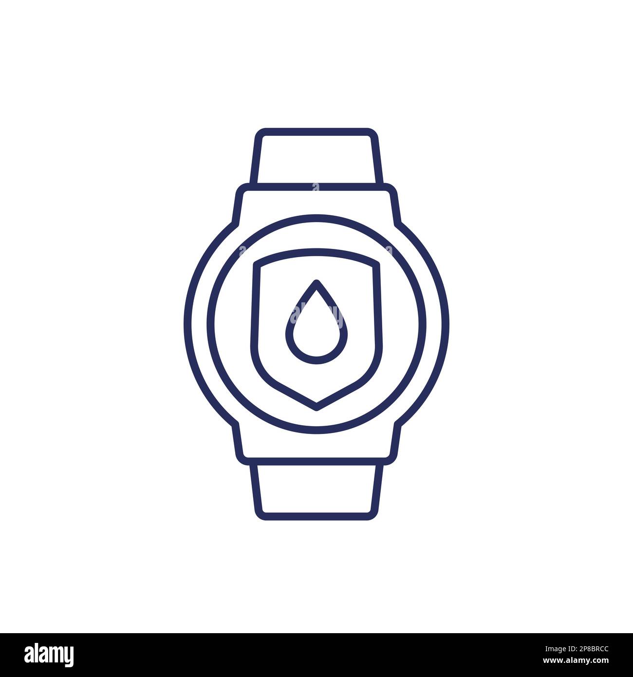White line smartwatch icon isolated hi-res stock photography and images ...