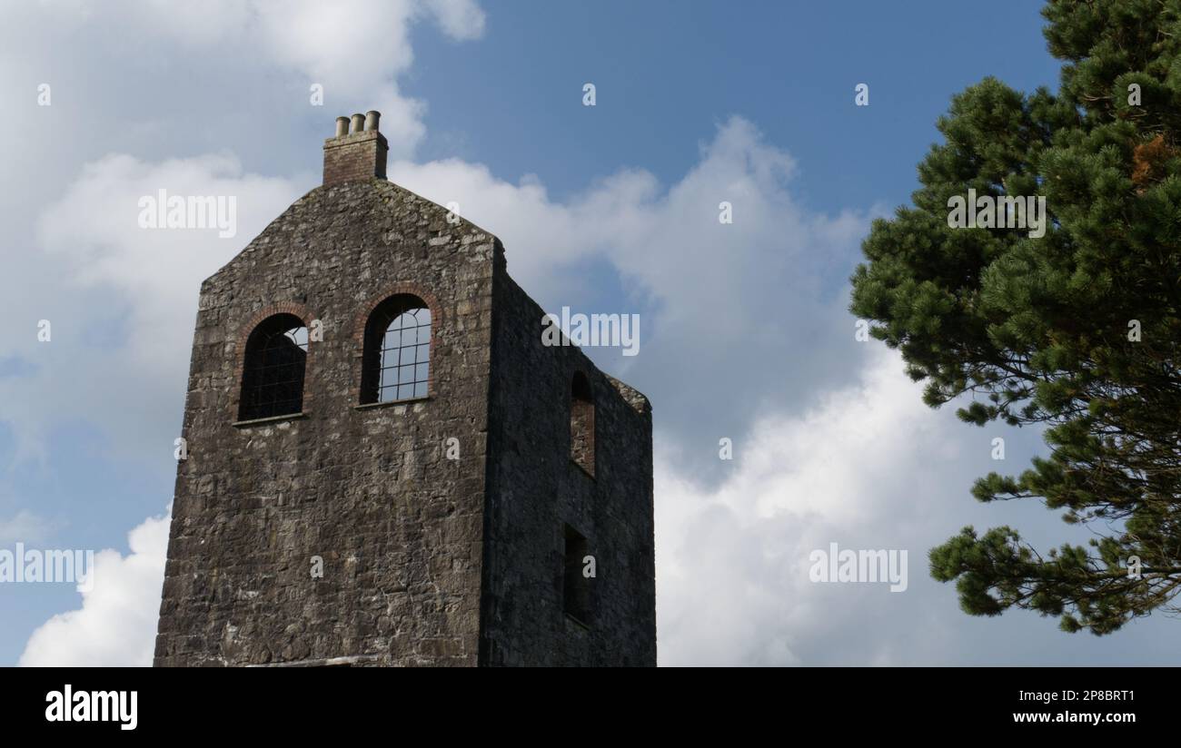 Roofless shell of Houseman´s Shaft Engine House, formerly part of ...