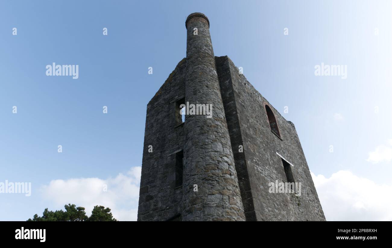 Roofless shell of Houseman´s Shaft Engine House, formerly part of ...