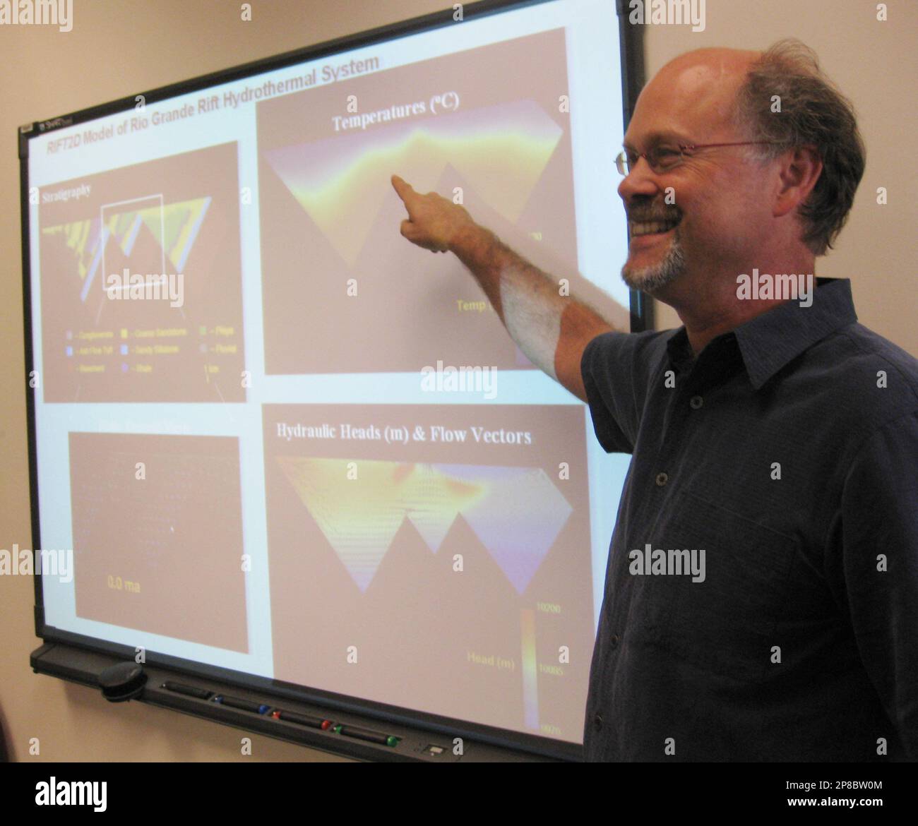 In this May 21, 2009 photo, New Mexico Tech hydrogeology professor Mark ...