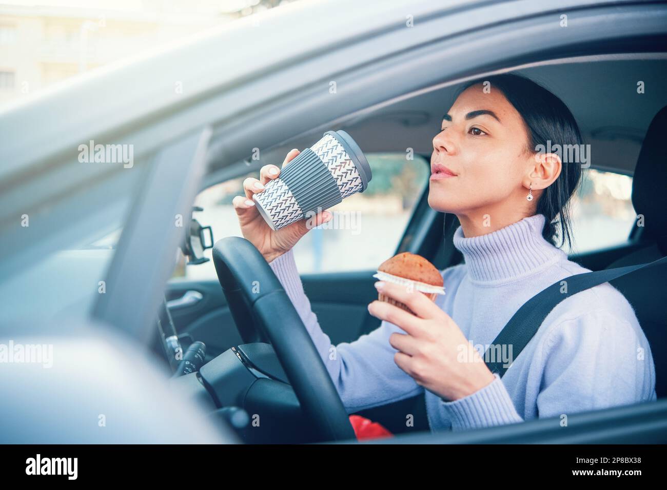 Car food drive hi-res stock photography and images - Alamy