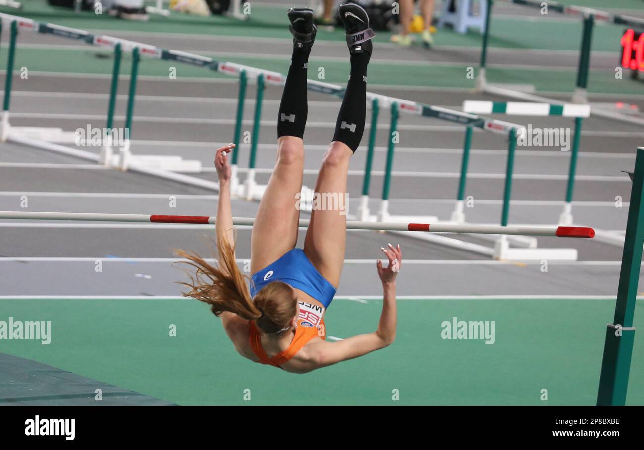 Britt WEERMAN of Netherlands. High Jump Women Final during the European Athletics Indoor ...