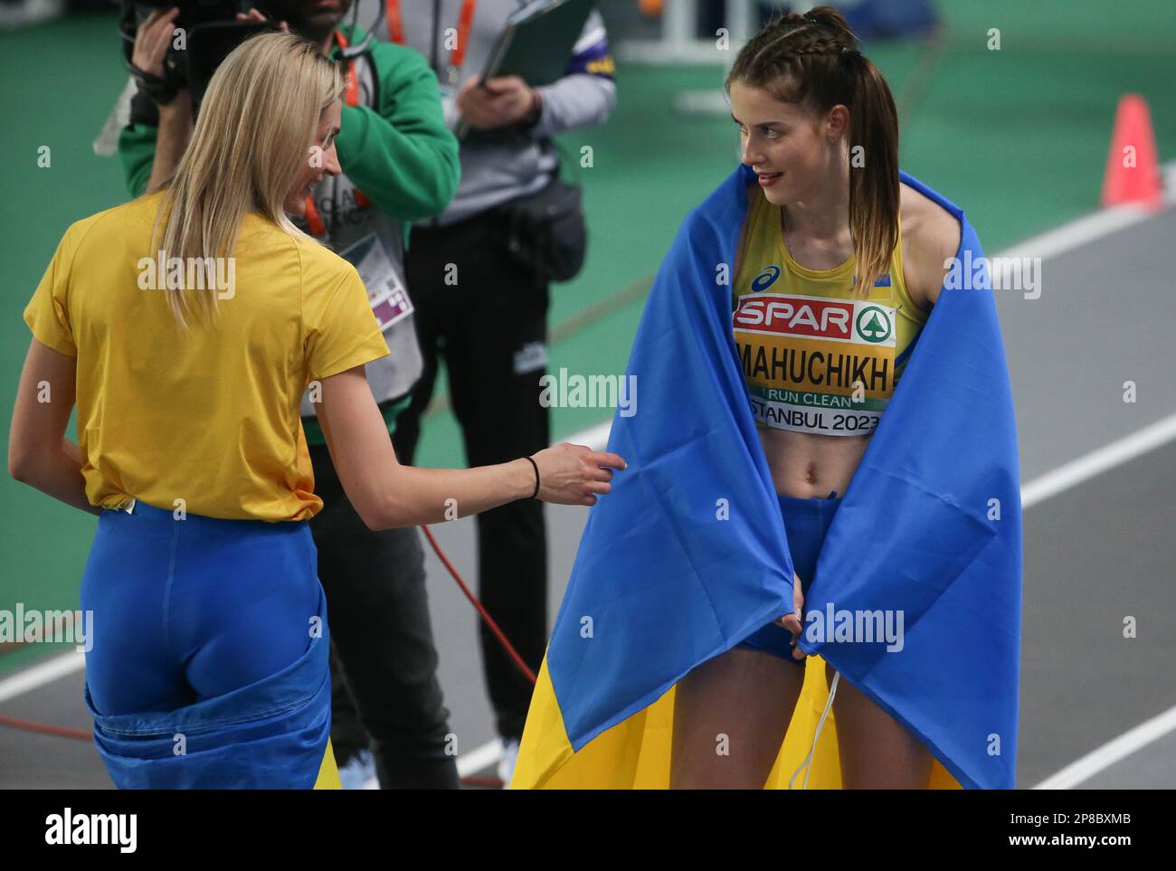 Kateryna TABASHNYK and Yaroslava MAHUCHIKH of Ukraine High Jump Women ...