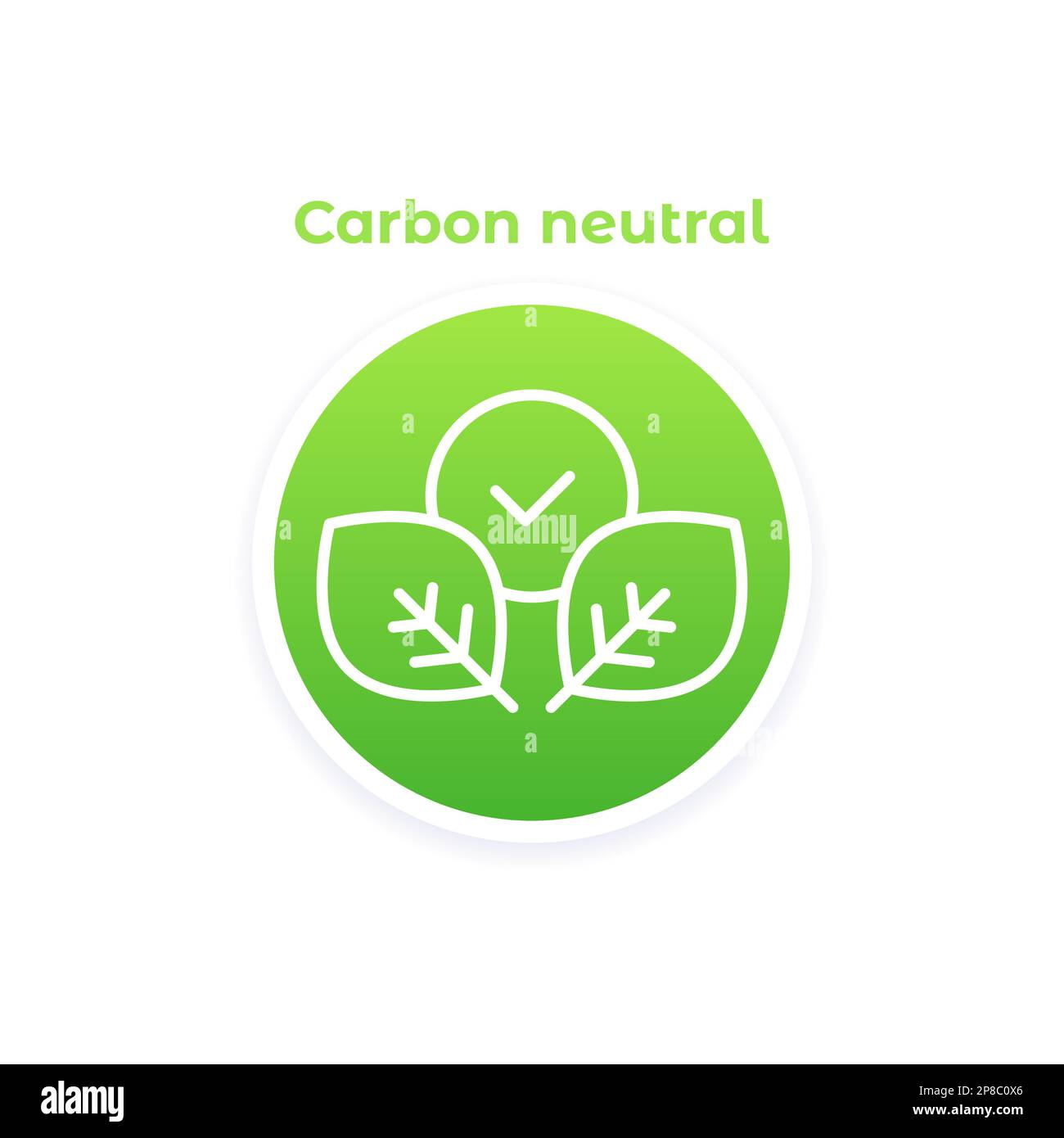 Carbon neutral icon zero Cut Out Stock Images & Pictures - Alamy