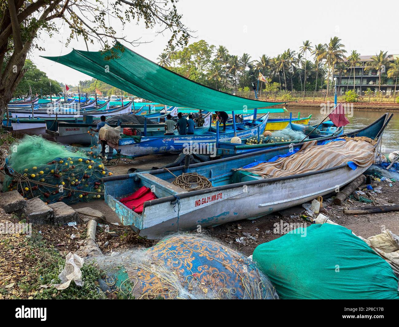 Traditional goan fishing boat hi-res stock photography and images - Alamy