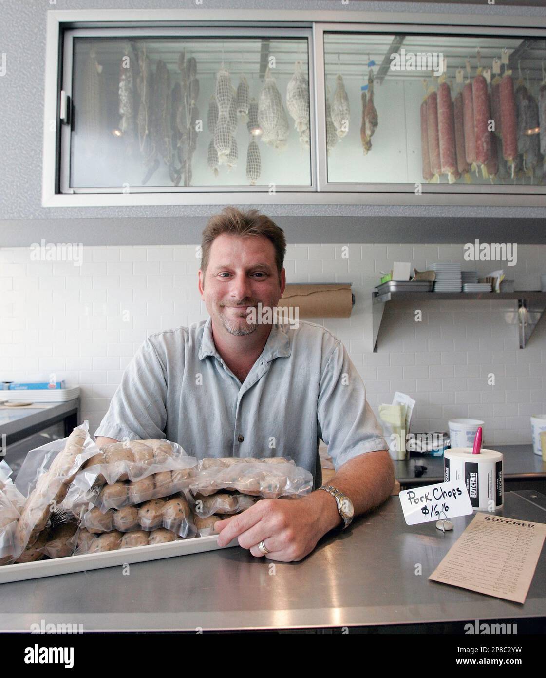 Chef Donald Link poses for a photograph in his new business in New ...