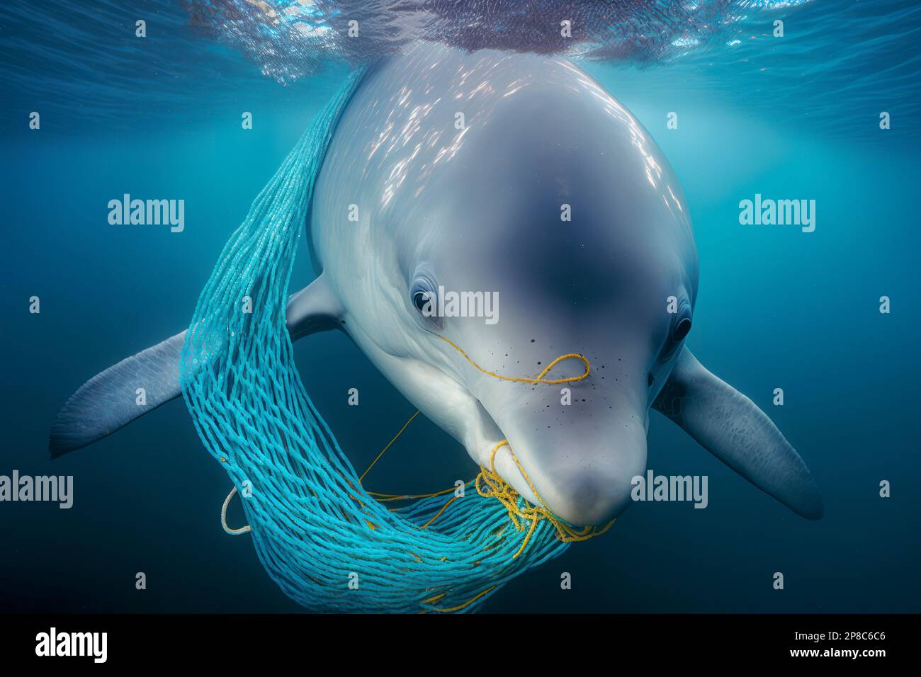 Dolphin caught in fishing net hi-res stock photography and images - Alamy