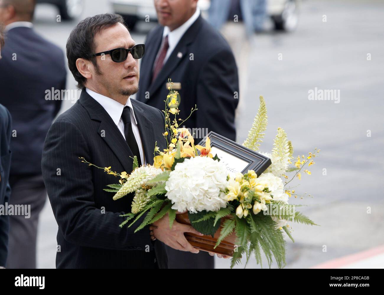 Rob Schneider arrive at the funeral of David Carradine on Saturday June ...