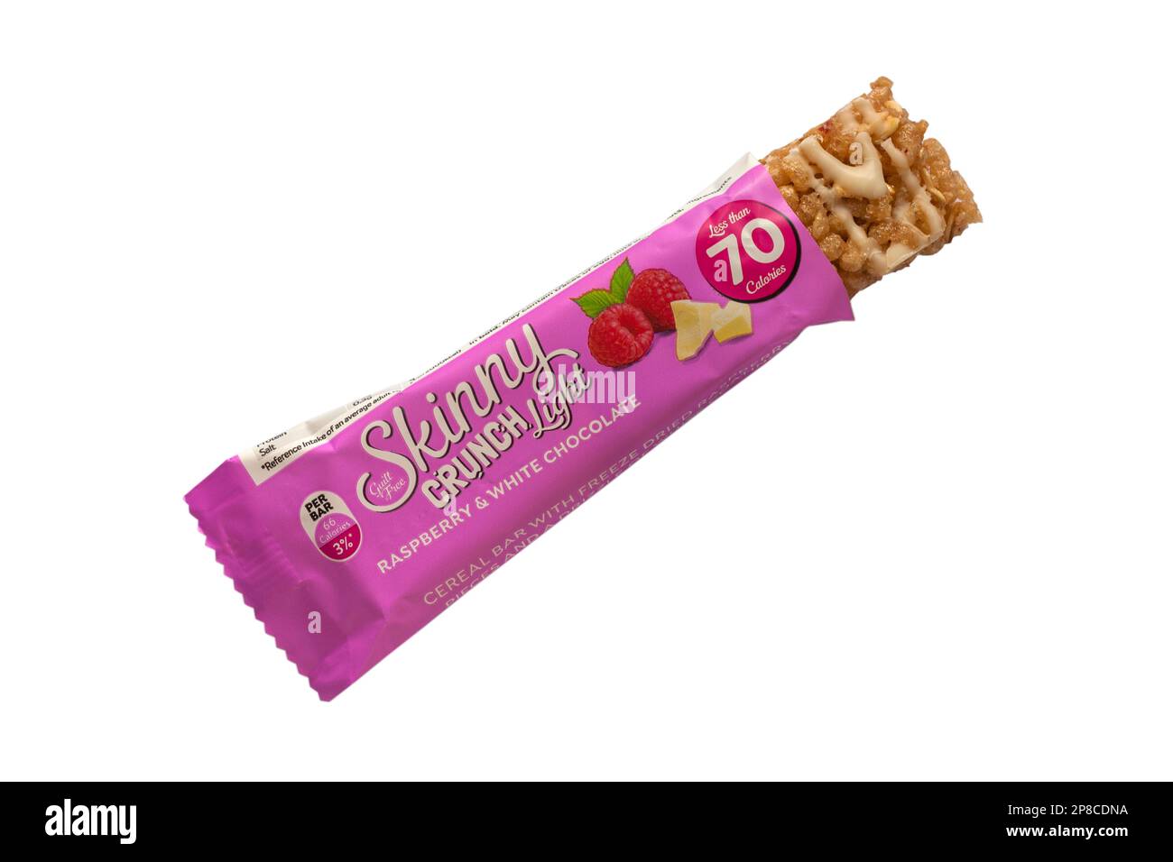 guilt free Skinny Crunch Light Raspberry & White Chocolate cereal bar ...