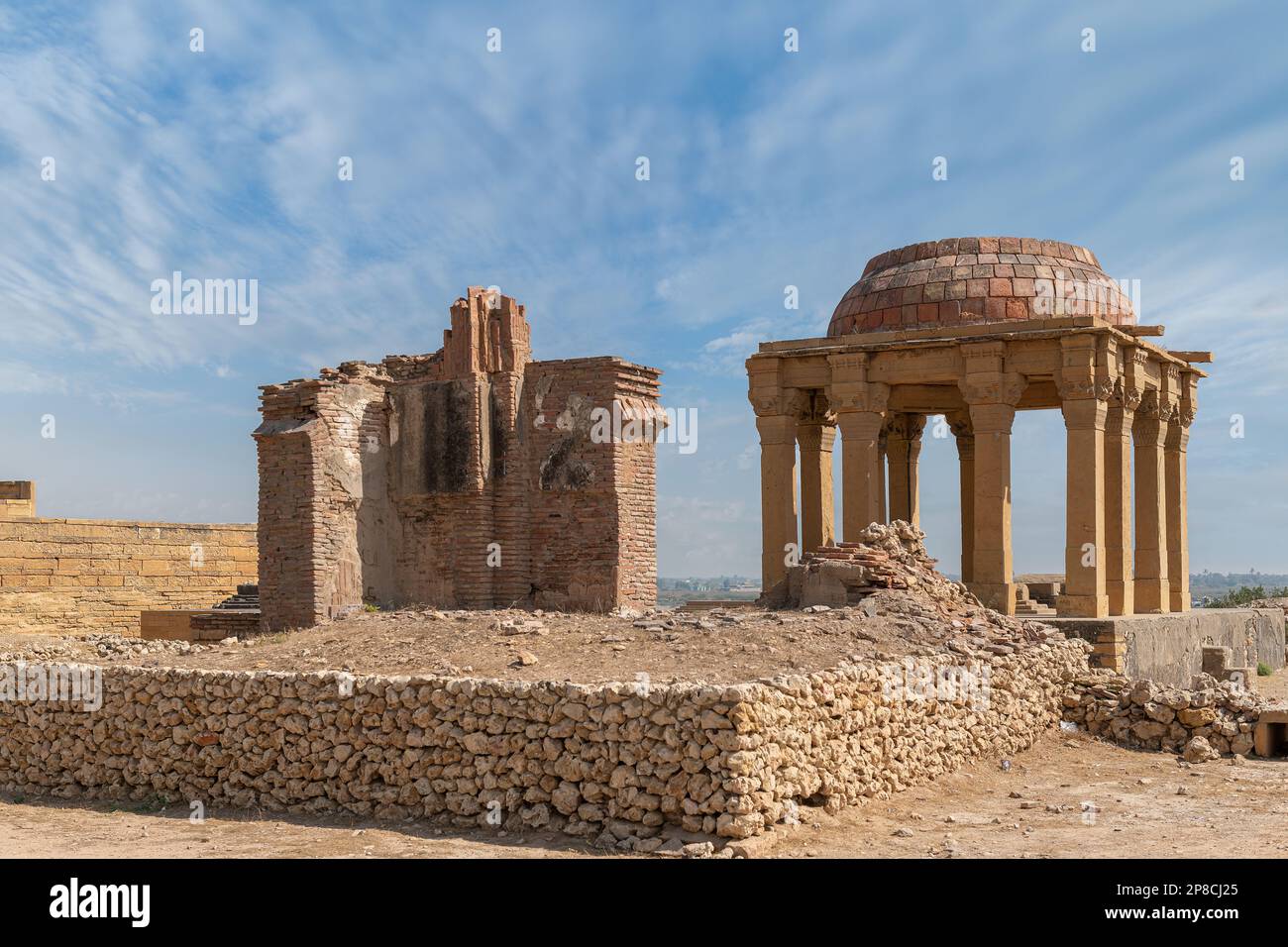 Ancient mausoleum and tombs at Makli Hill in Thatta, Pakistan ...