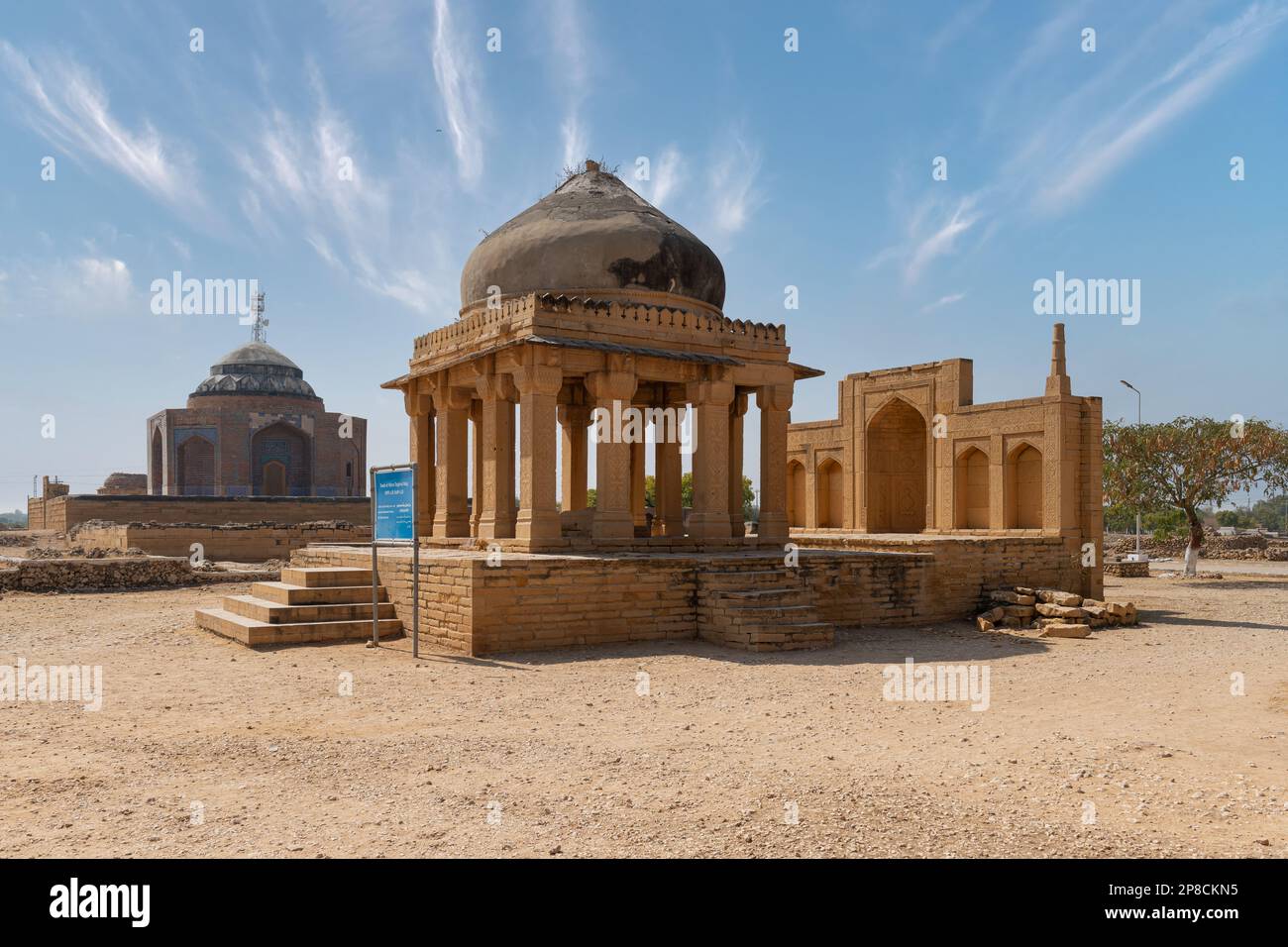 Ancient mausoleum and tombs at Makli Hill in Thatta, Pakistan ...