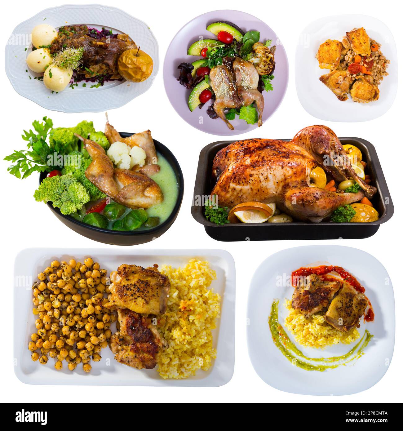 Set of dishes from fowl Stock Photo - Alamy