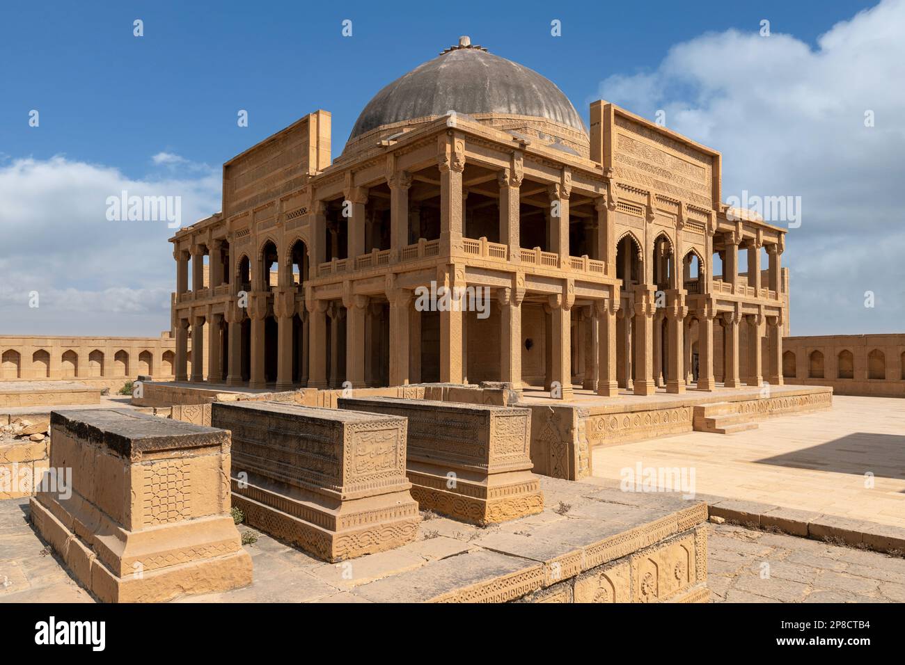 Makli Hill Necropolis UNESCO World Heritage Site Picturesque View of a ...