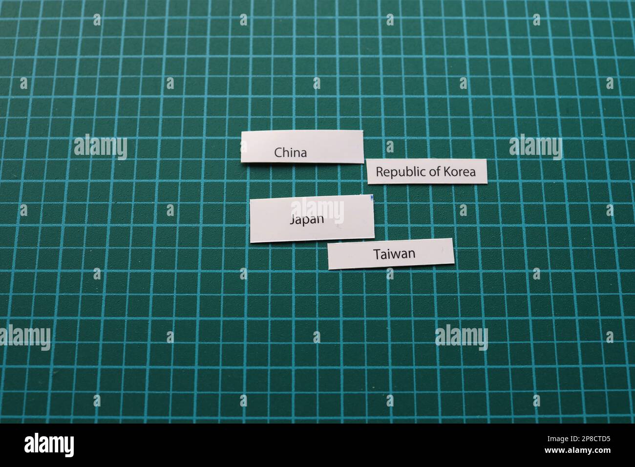 Correlation diagram of Asian countries Stock Photo - Alamy