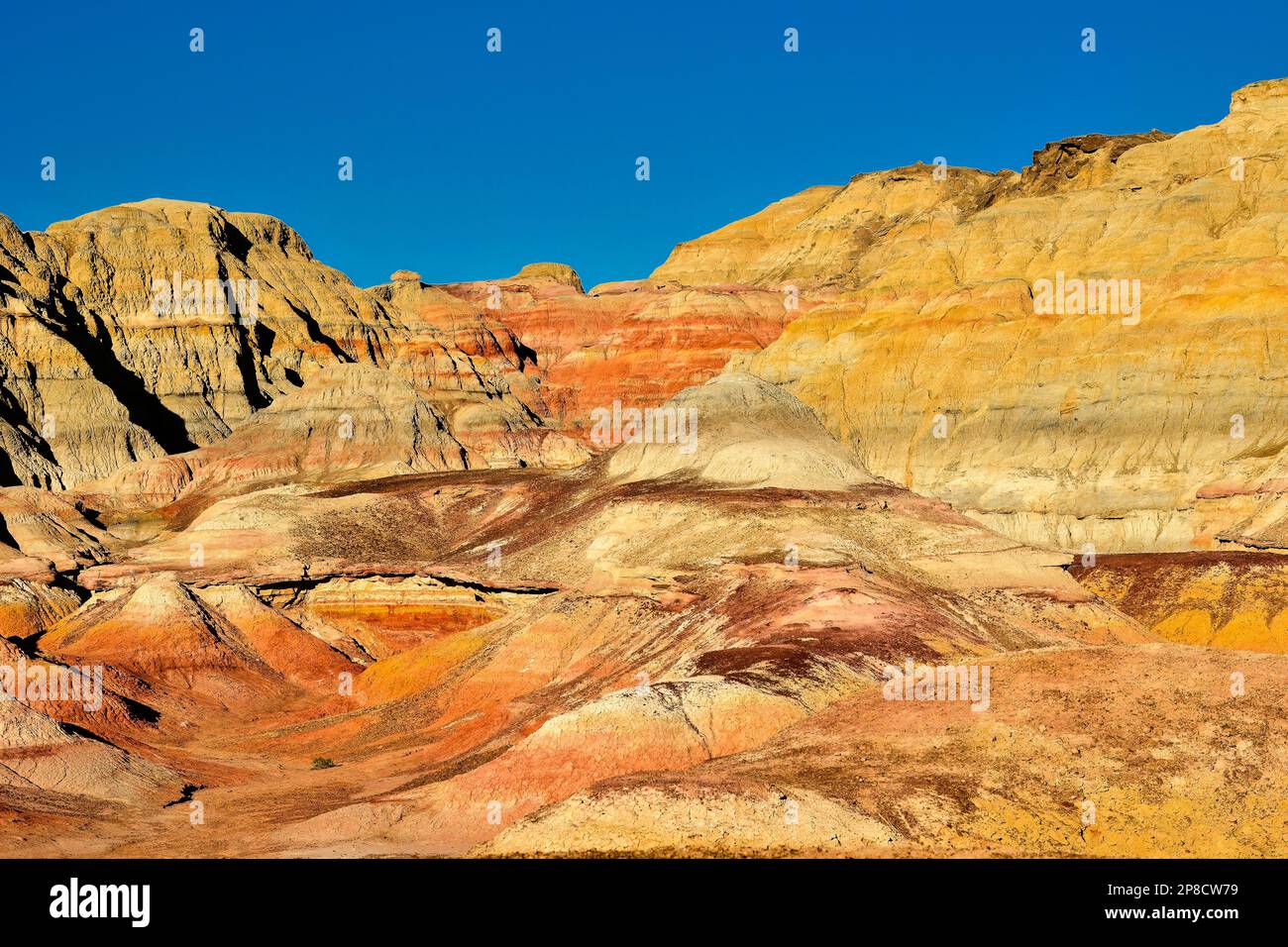 The Wucai City Scenic Area near Urumqi, Xinjiang, has a magnificent and ...