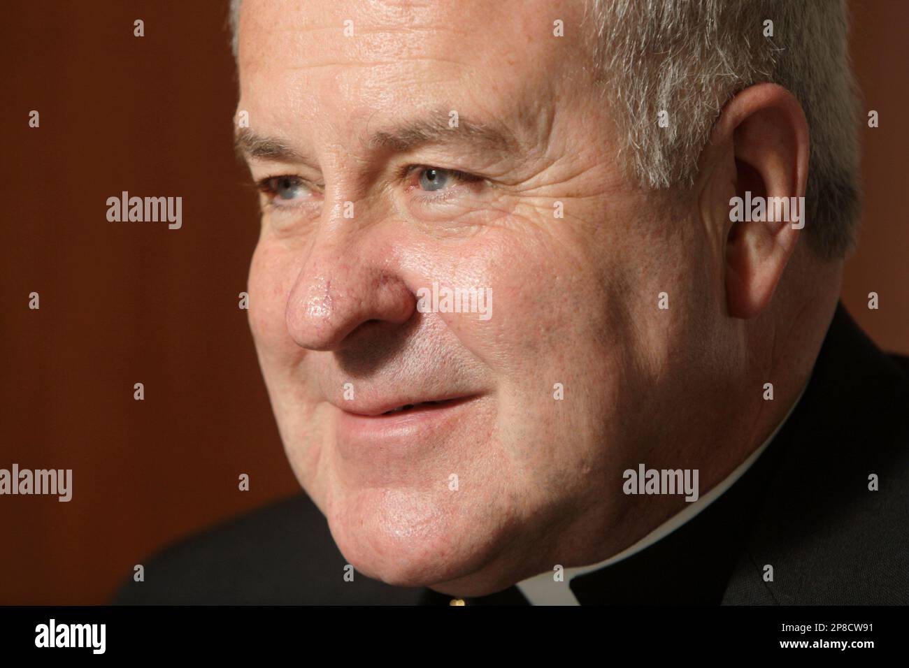 St. Louis Archbishop-elect Robert Carlson speaks during an interview ...
