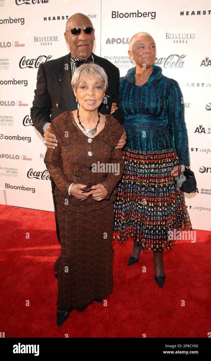 Actor Bill Cosby with his wife Camille Cosby and actress Ruby Dee ...