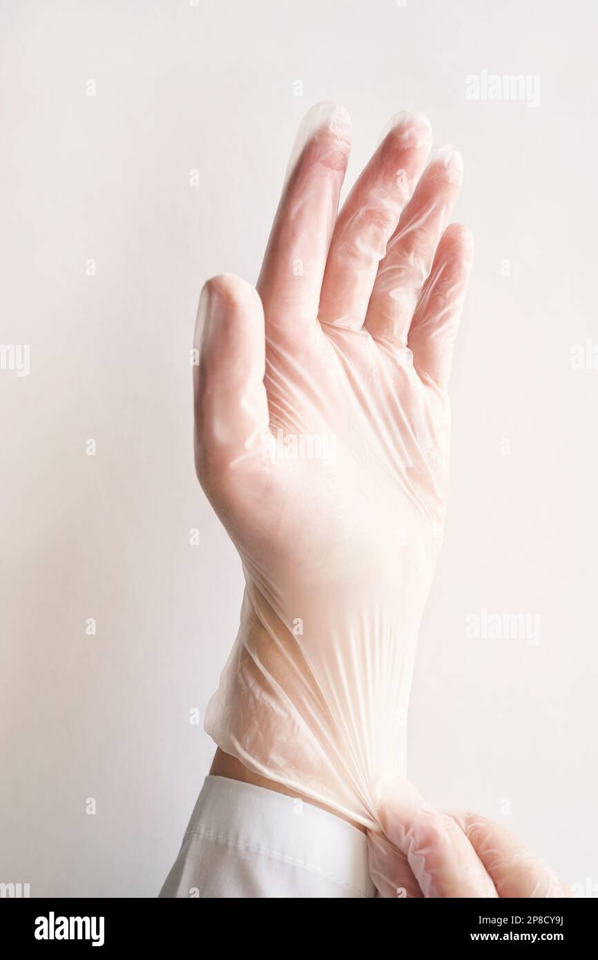 Medical glove. Surgery doctor hand. Medicine healthcare operation ...