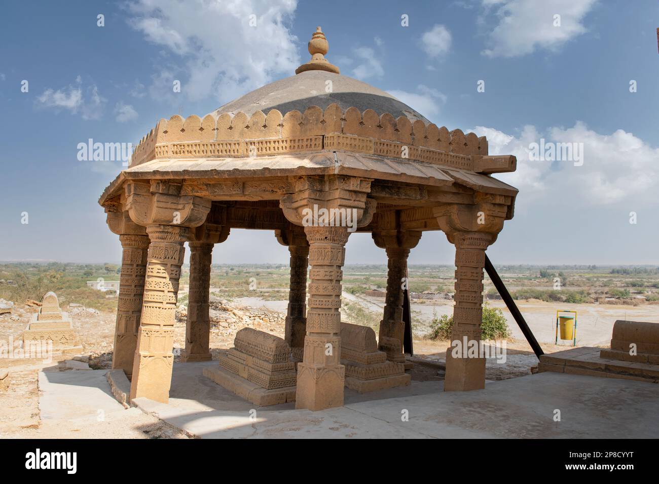 Ancient mausoleum and tombs at Makli Hill in Thatta, Pakistan ...
