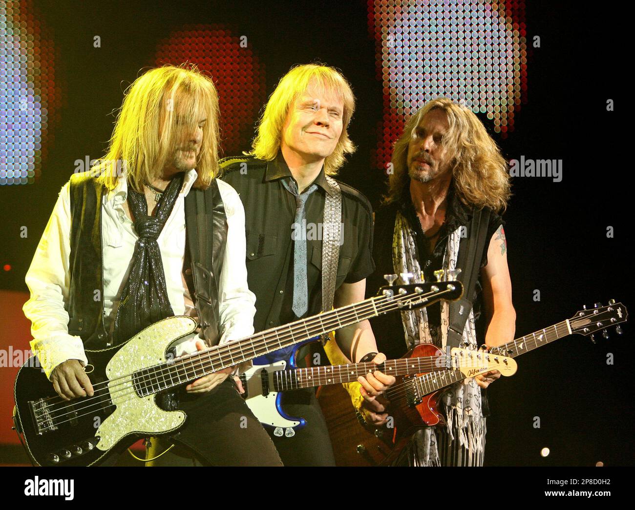 Styx band members, left to right, Ricky Phillips, James "J.Y." Young ...