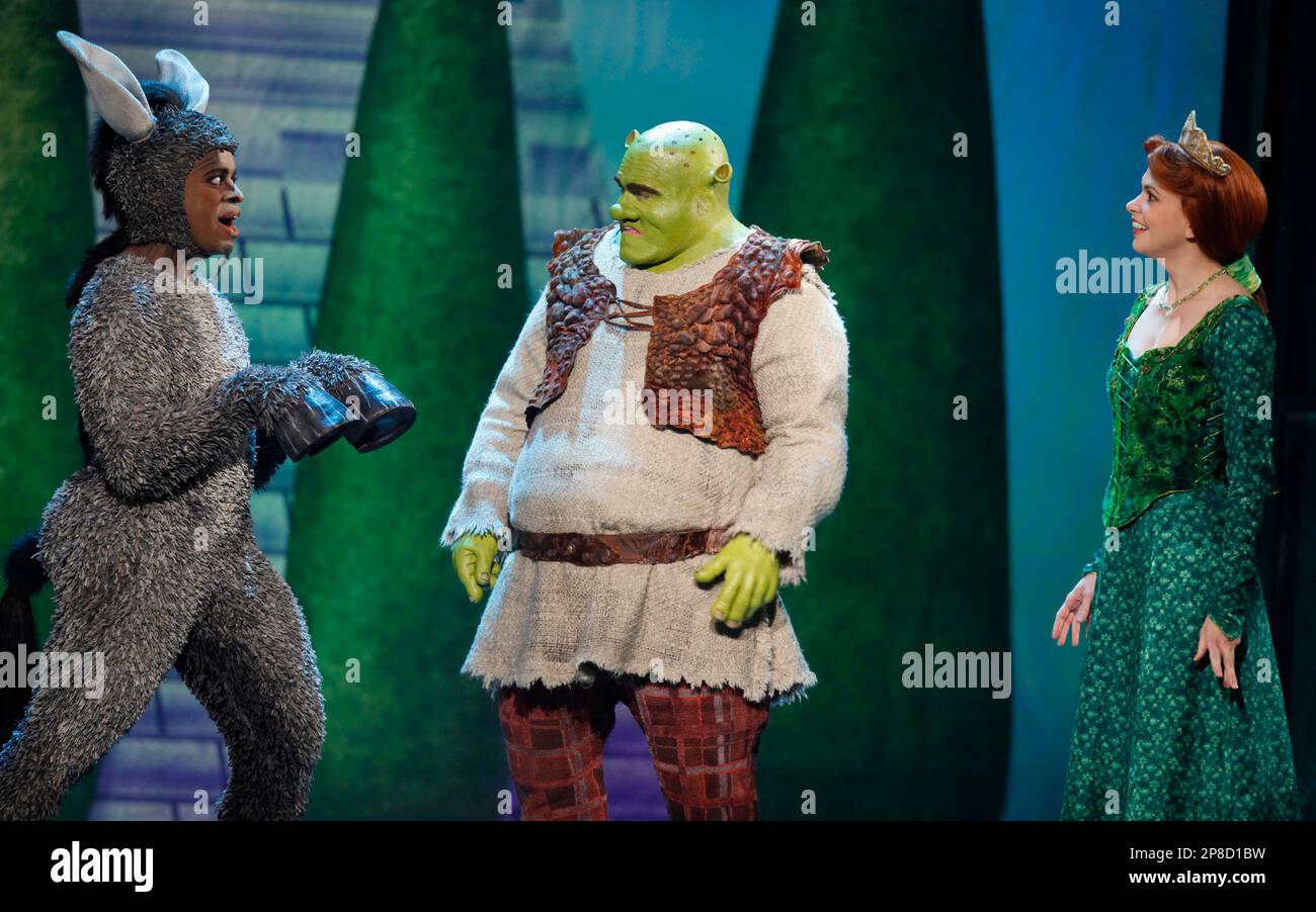 The cast of "Shrek the Musical" performs at 63rd Annual Tony Awards in ...