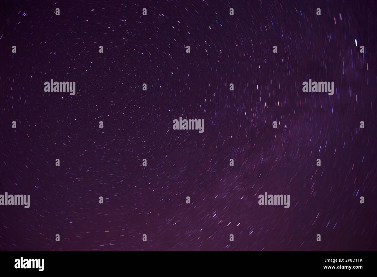 abstract natural background: tracks of stars around Pole star in dark ...