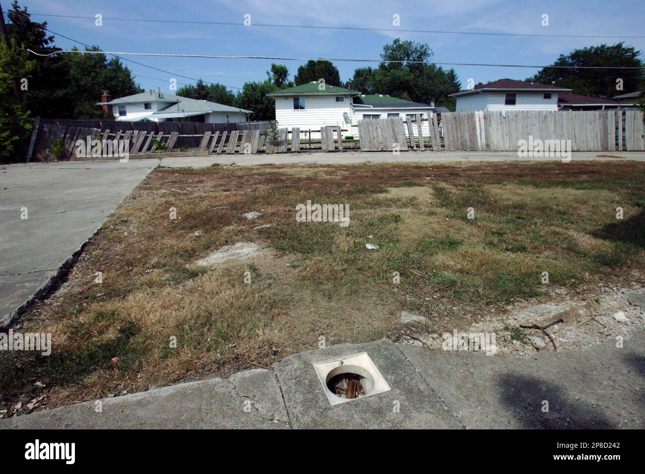 The pool at Cross Key apartments was filled in with dirt. Mamie Gannon ...
