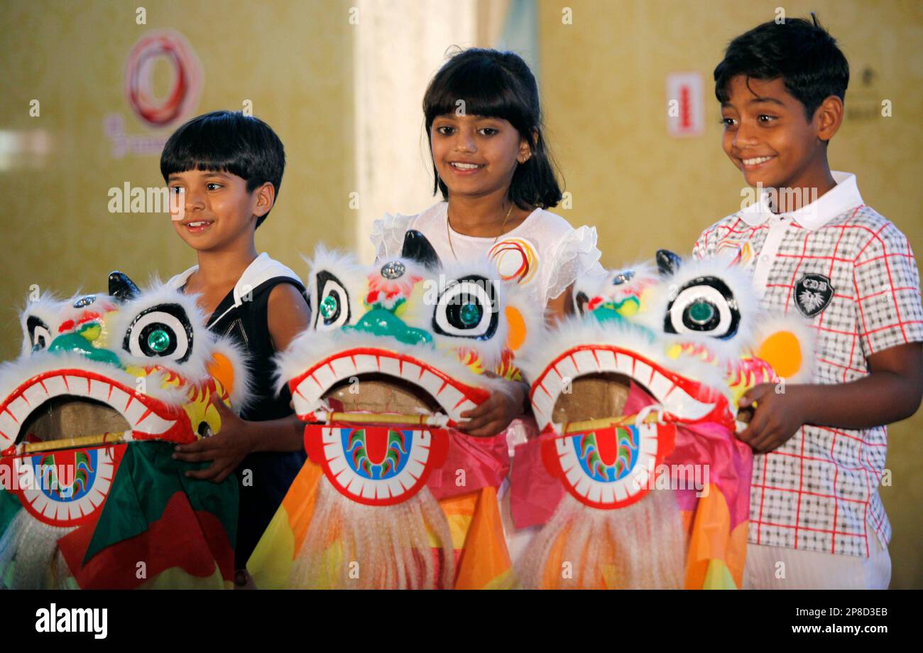 From left, Oscar-winning film "Slumdog Millionaire" Indian actor Ayush ...