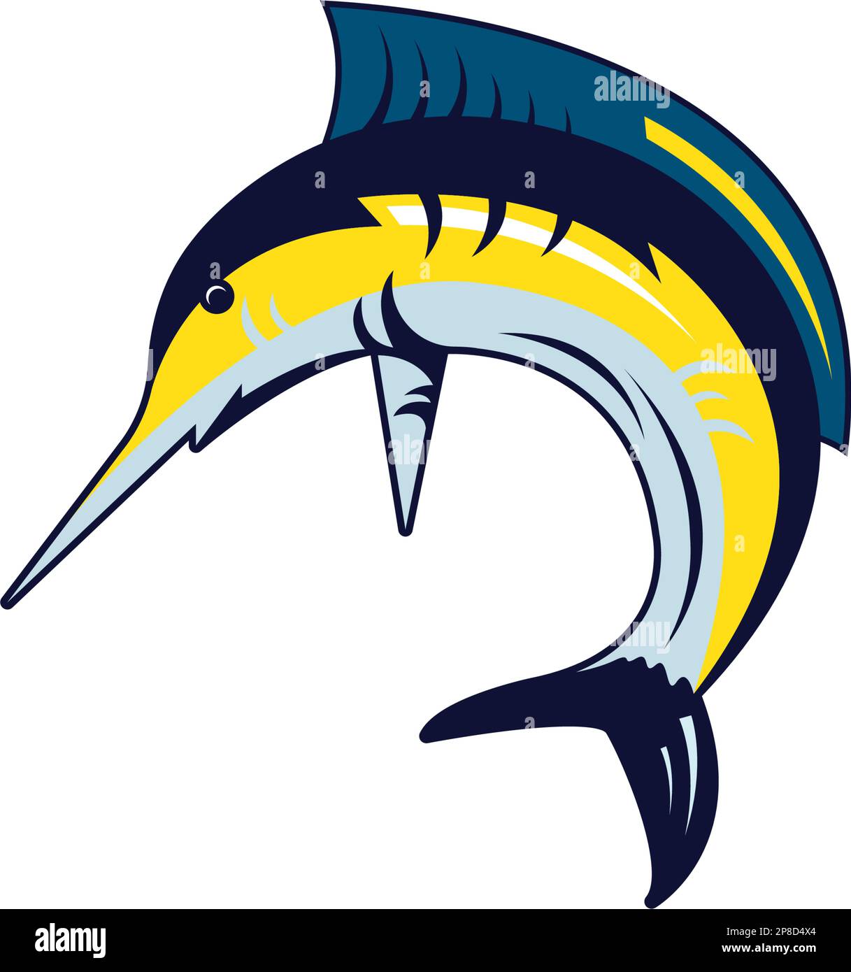 Blue marlin cartoon Cut Out Stock Images & Pictures - Alamy