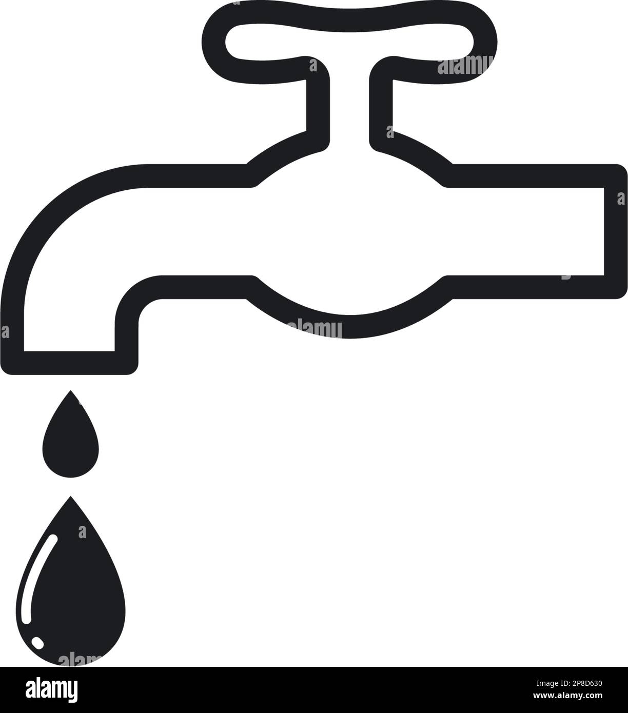 Water faucets Stock Vector Images - Alamy