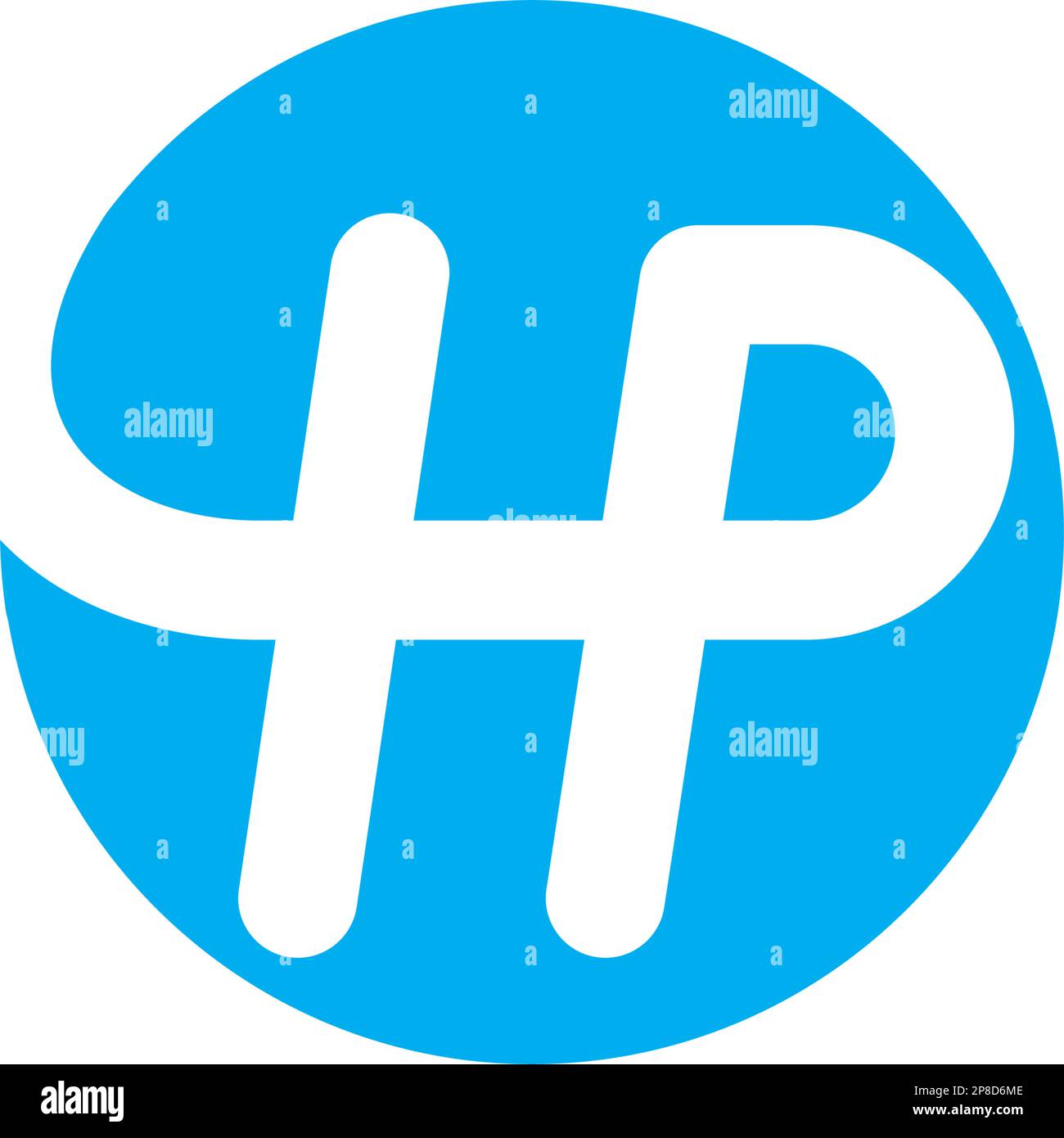 hp letter icon vector illustration design template Stock Vector Image ...