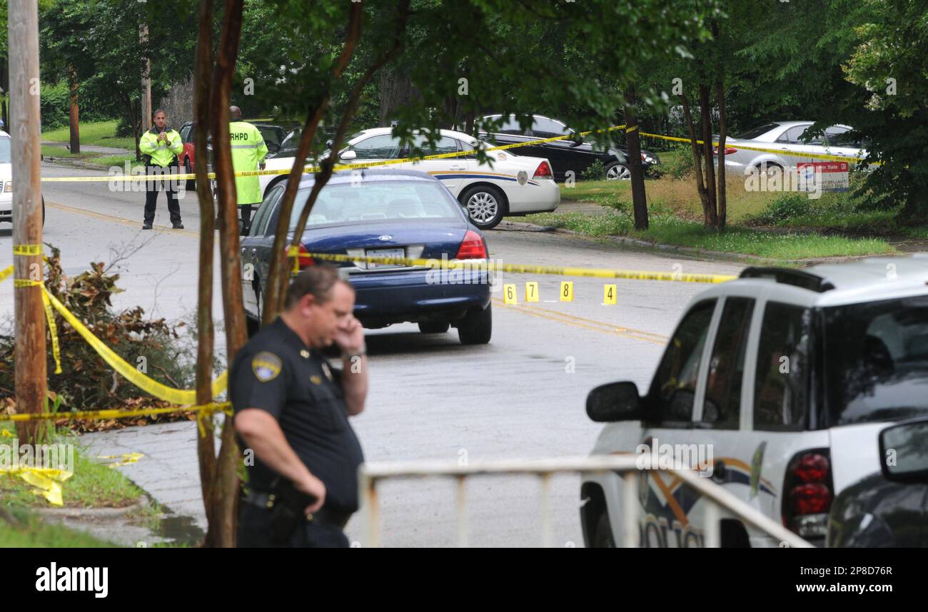 In this photo taken June 4, 2009, authorities block off a section of ...