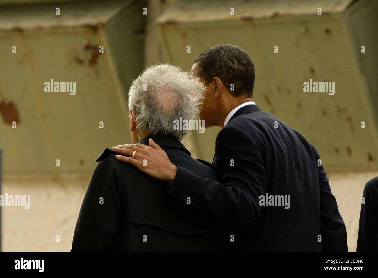U.S. President Barack Obama, right, and Holocaust survivor Elie Wiesel ...