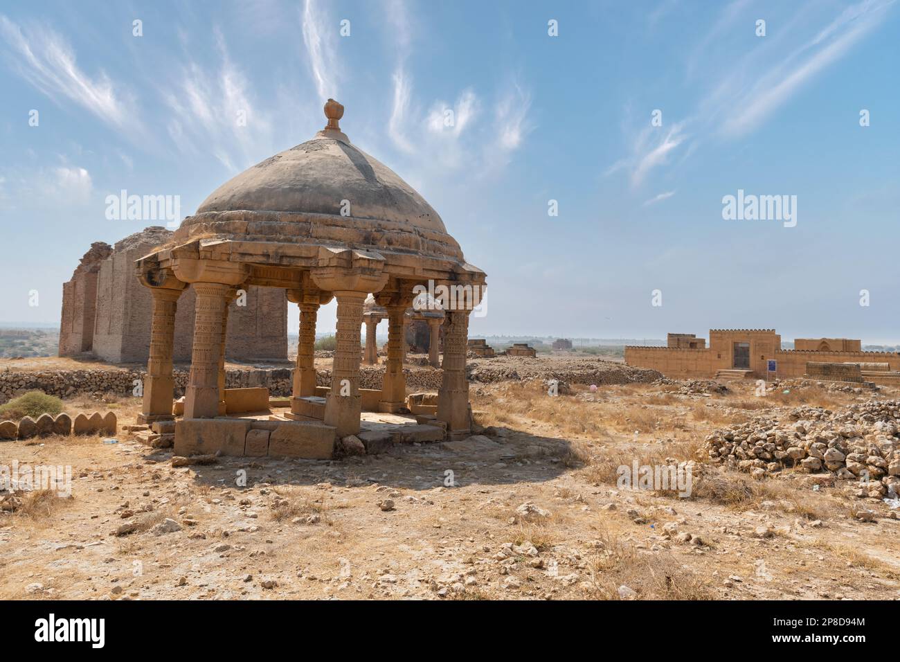 Ancient mausoleum and tombs at Makli Hill in Thatta, Pakistan ...