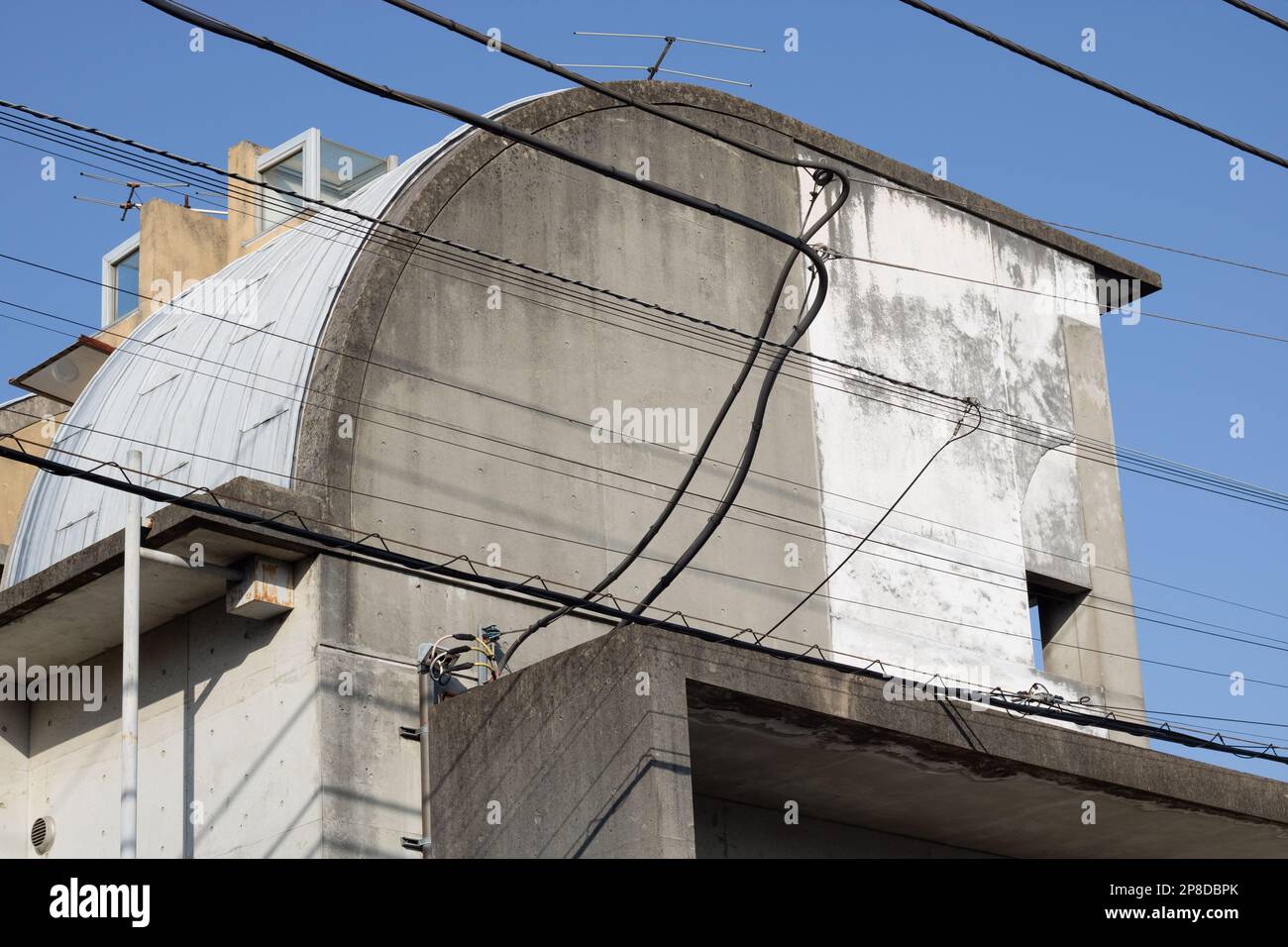 TOKYO, JAPAN - March 8, 2023: Detail of the roof of the Gotoh Building ...