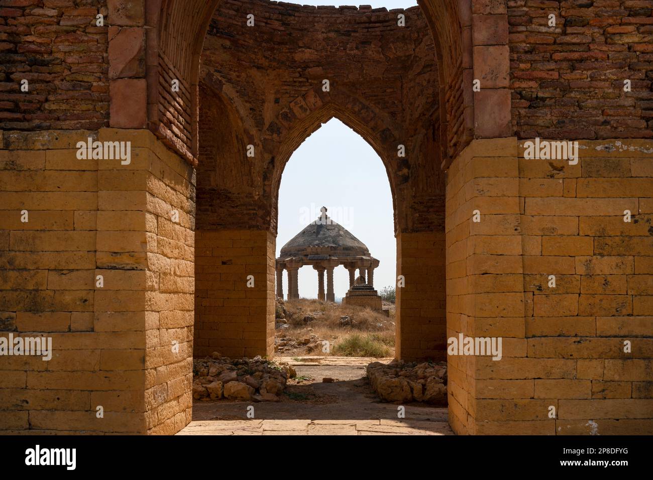 Ancient mausoleum and tombs at Makli Hill in Thatta, Pakistan ...