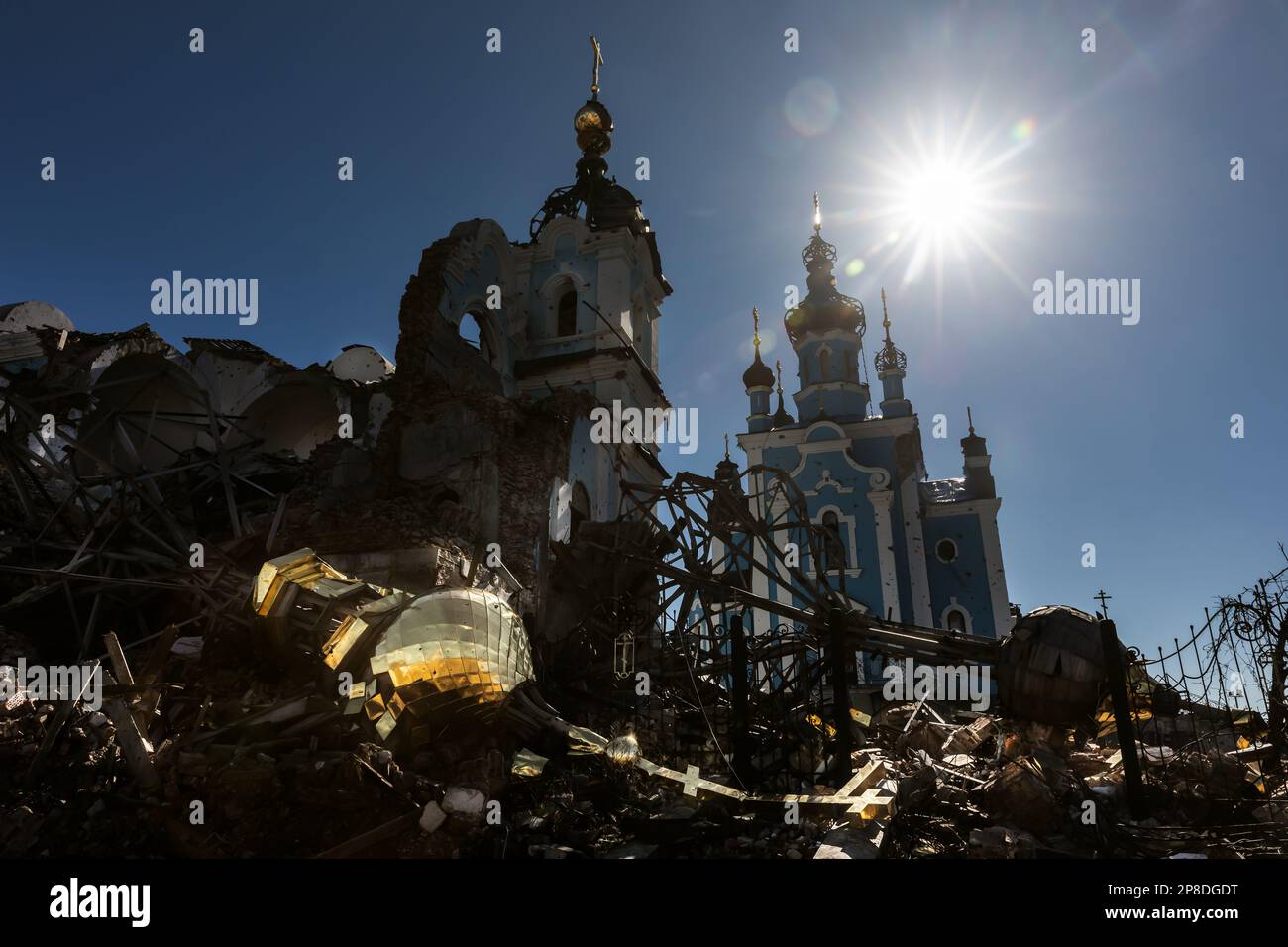 Dome lies next to the ruined The Virgin Hermitage of the Sviatohirskaya ...