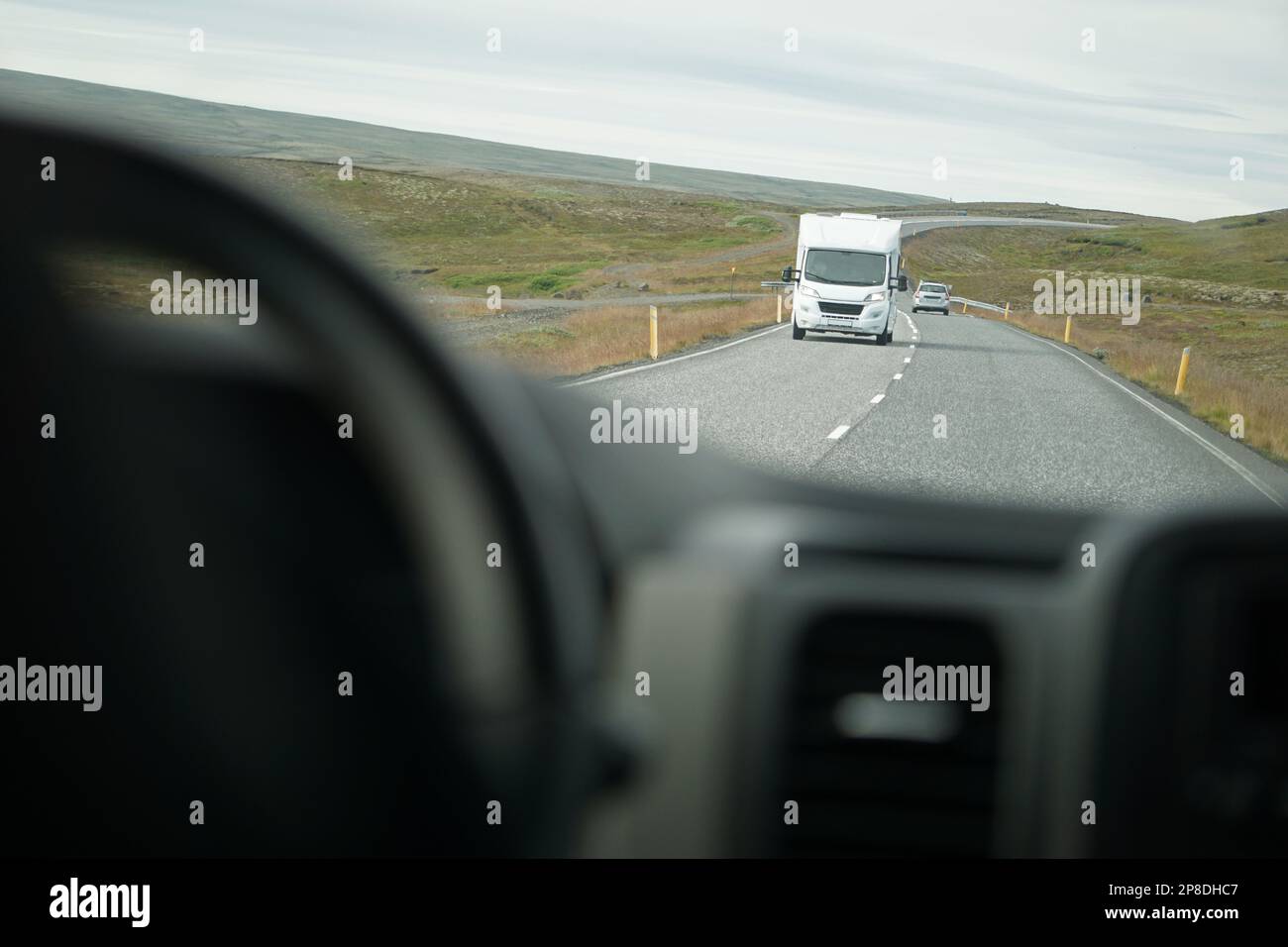 Driving a car - perspective of a driver Stock Photo - Alamy