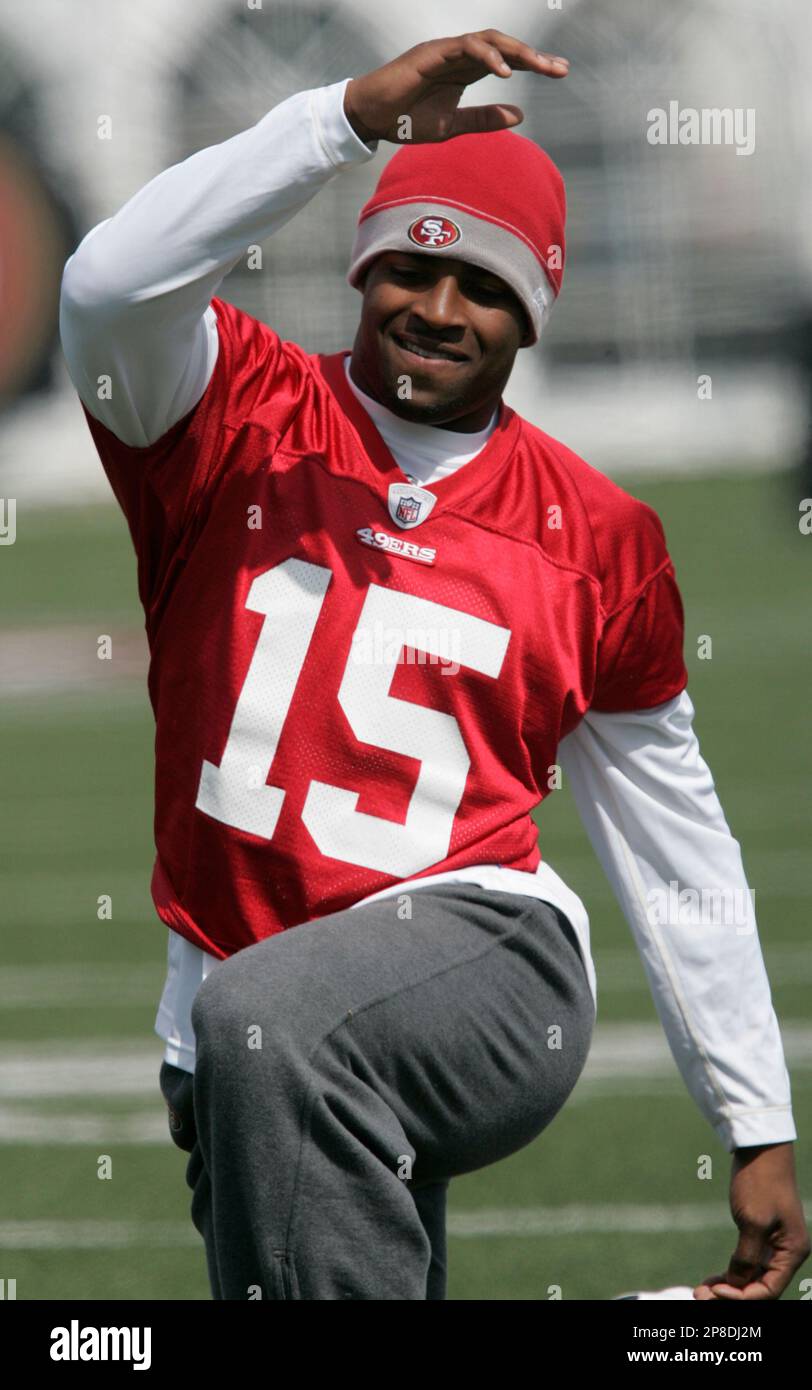 San Francisco 49ers first round draft pick Michael Crabtree stretches ...